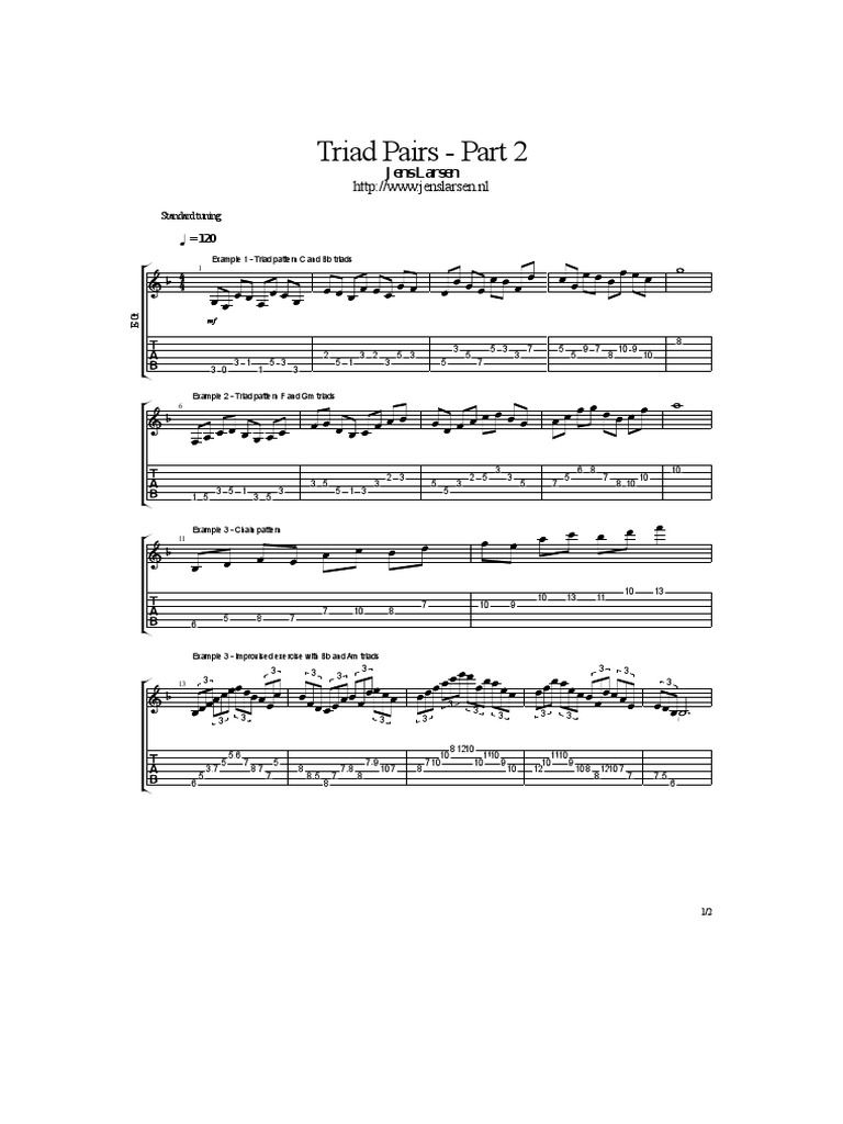 Triad Pairs - Part 2: Exploring Triad Patterns Through Four Examples ...