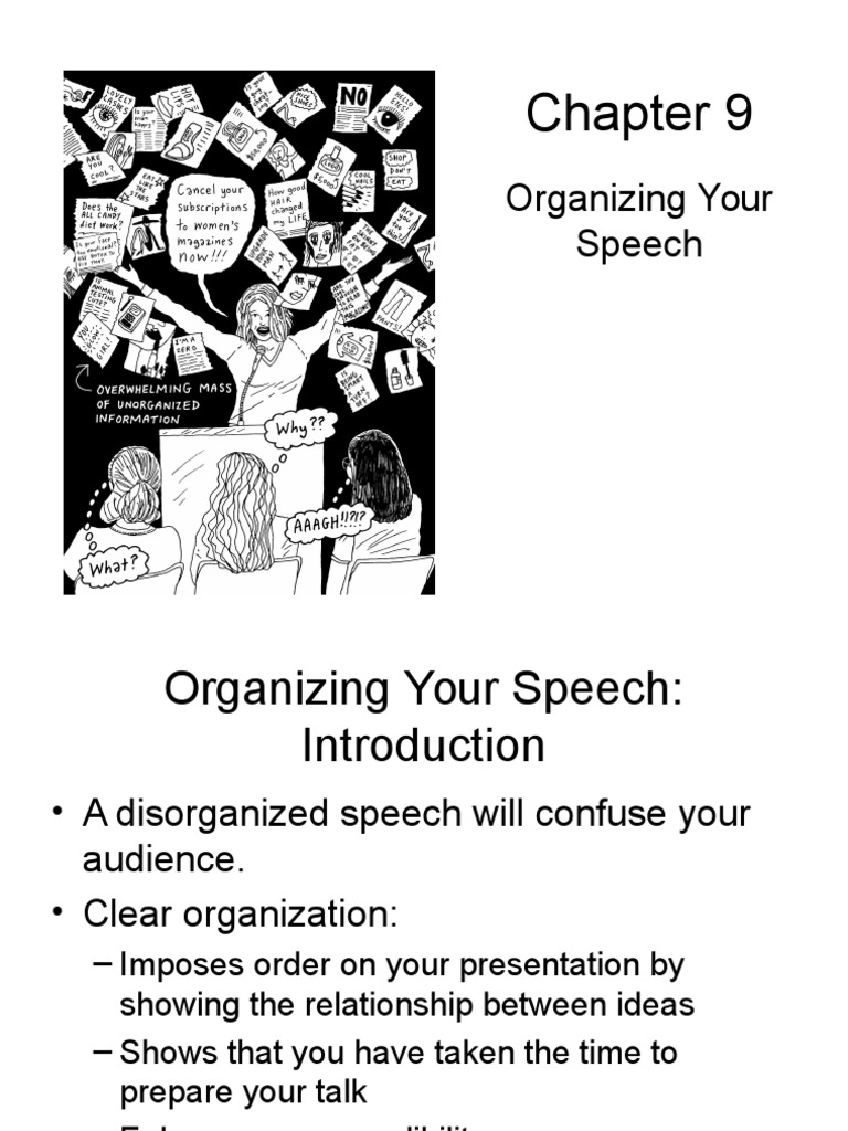 Chapter 9 Organizing Your Speech | Download Free PDF | Sentence ...