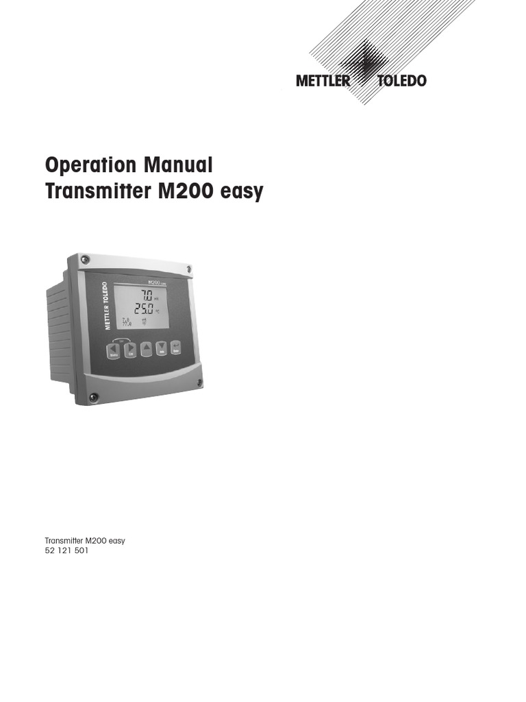 Manual Transmitter M200 Easy e 52121501 Sept09 | PDF | Relay | Switch