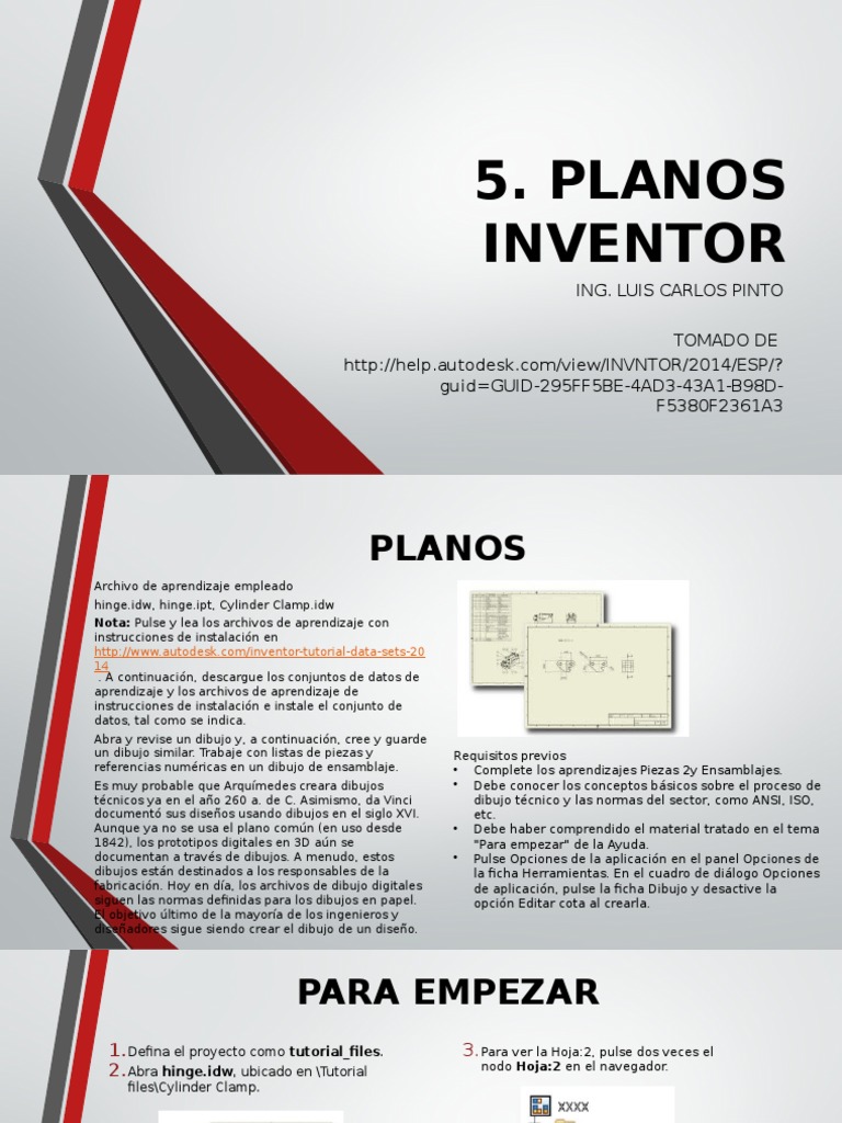 Planos en Inventor | PDF | Point and Click | Cursor (interfaz de usuario)