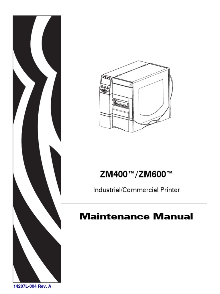 ZM400 ZM600 Service Manual 14207L-004 | PDF | Trademark | Copyright