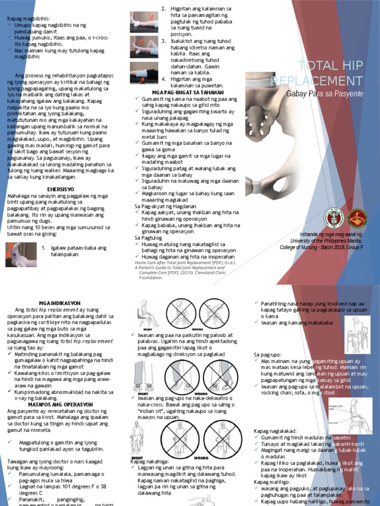 Total Hip Replacement Pamphlet | PDF