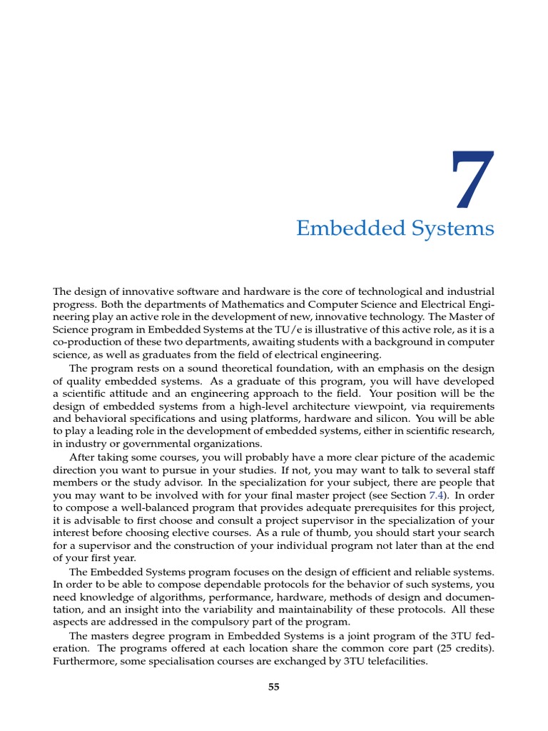 Master in Embedded Systems Overview | PDF | Embedded System | System On ...