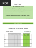 VACCP Template Food Fraud Vulnerability | PDF | Fraud | Business