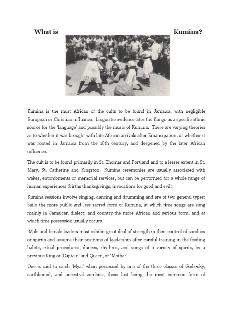 Cape Arts Kumina | PDF | Dances | Drum Kit