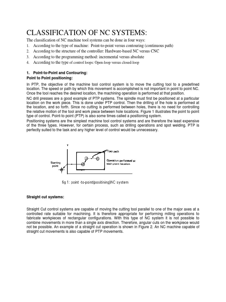 Classification of NC | PDF | Numerical Control | Control Theory
