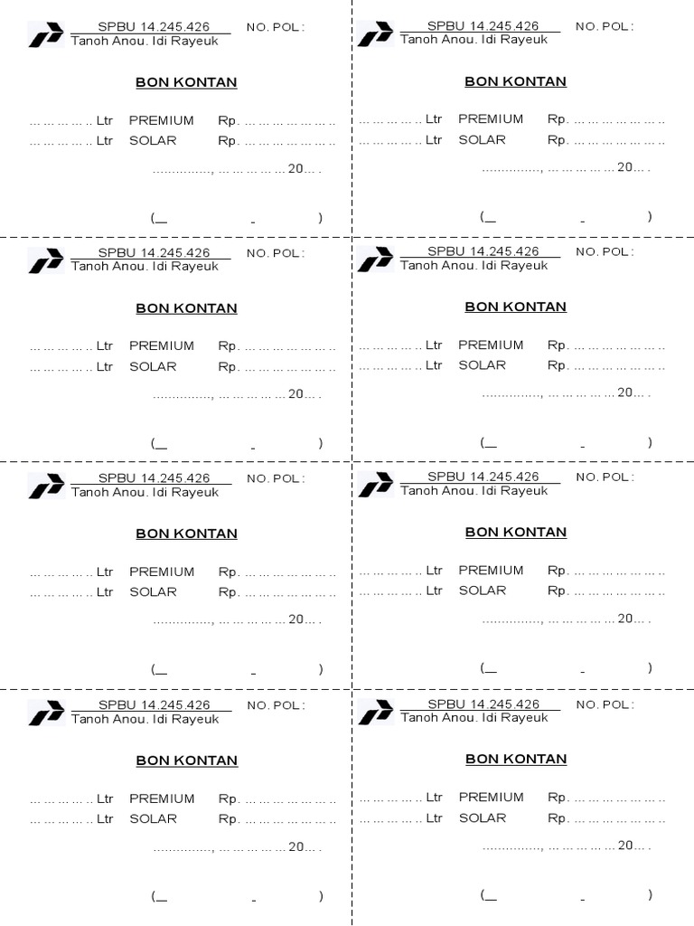 Bon BBM | PDF