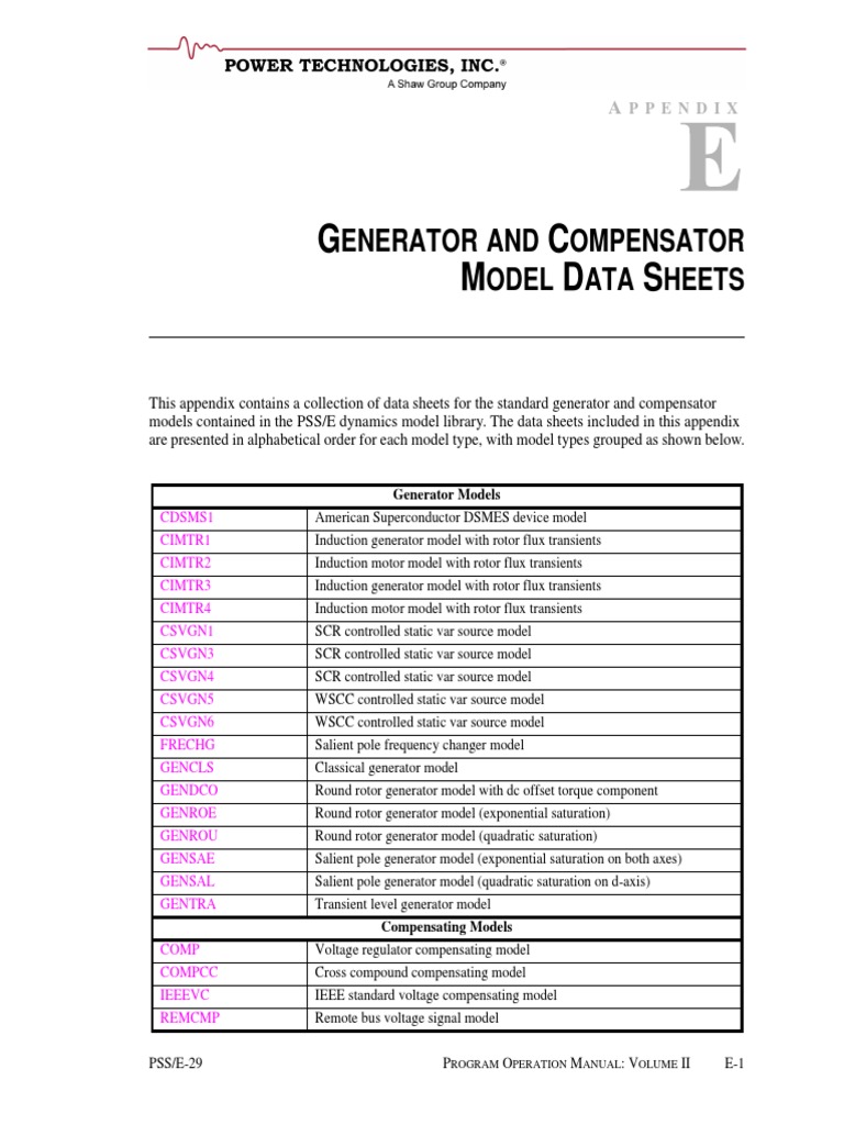 2발전기특성Model DataSheets PDF | PDF | Electric Generator | Signal ...