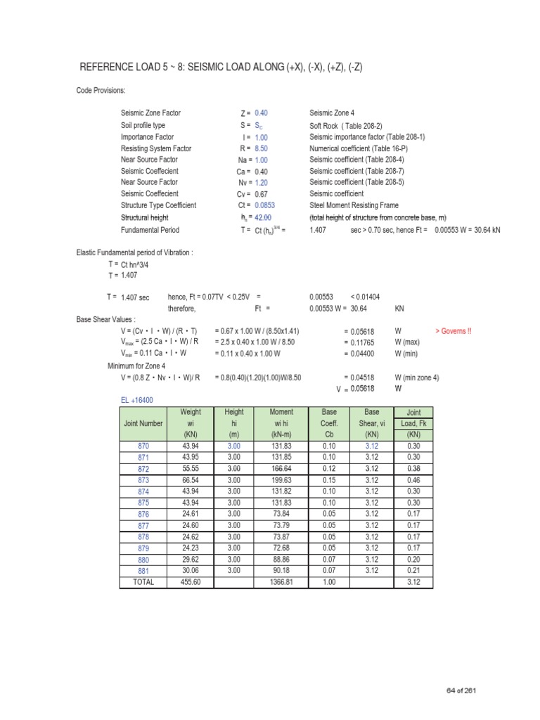 UBC-97 Seismic Load | PDF | Structural Engineering | Engineering