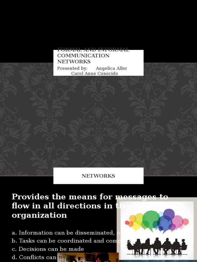 Formal and Informal Communication Networks COMPLETE | PDF | Hierarchy ...