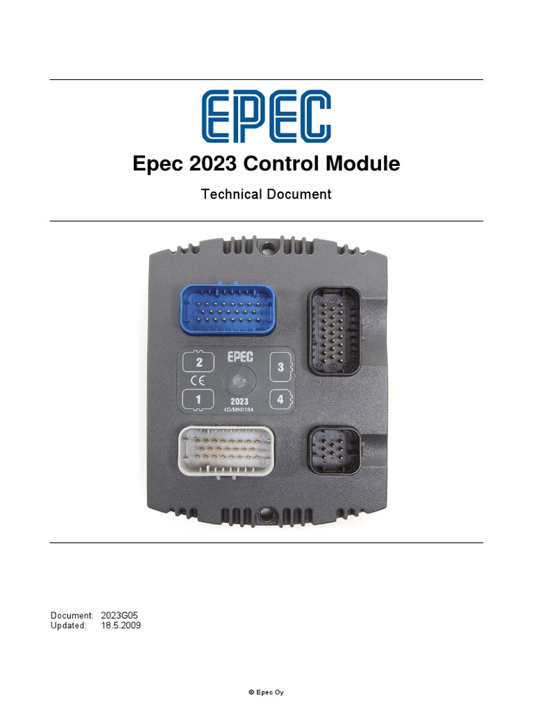 Epec 2023 Control Module PDF | PDF | Electrical Impedance | Signal (Electrical Engineering)
