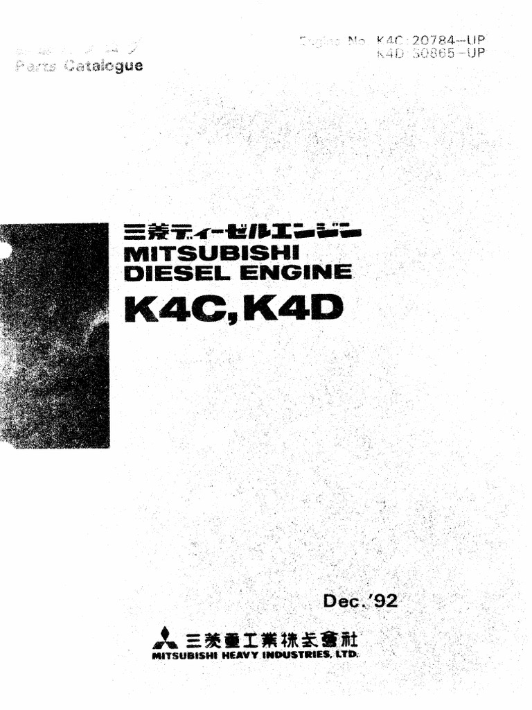 I - 1138 - 1 - Mitsubishi K4C K4D 92 Deel1 | PDF