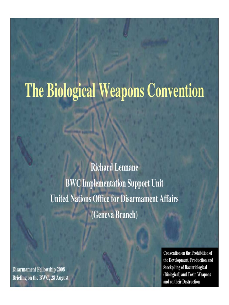 the biological weapons convention ppt | Nuclear Disarmament ...