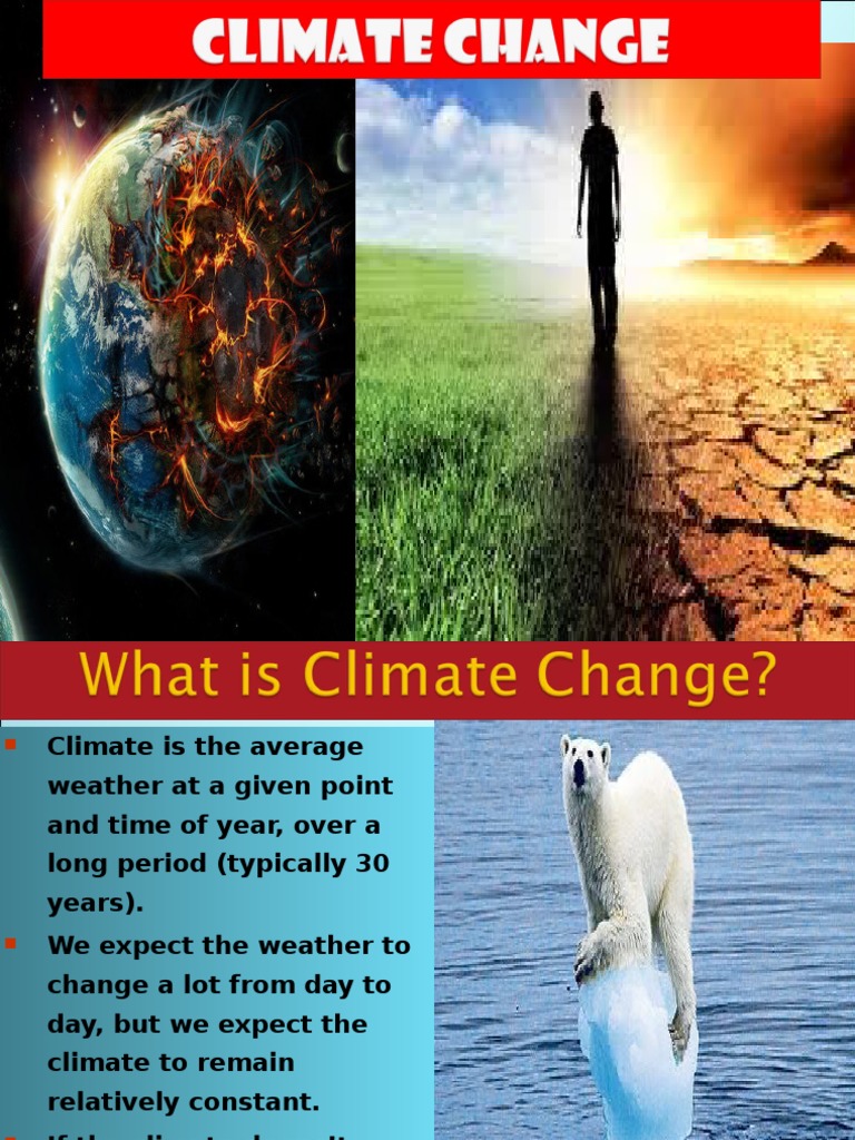 Climate Change For Presentation | PDF | Greenhouse Gas | Global Warming