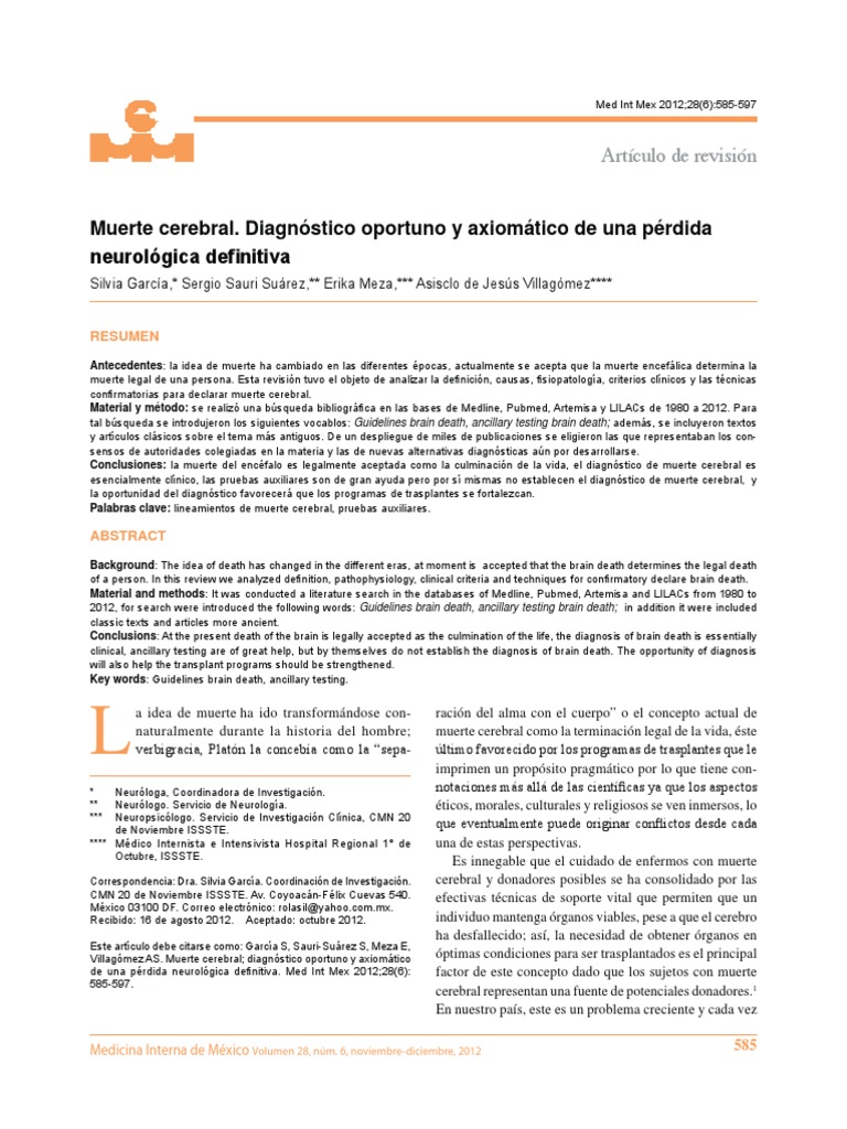 DETERIORO ROSTROCAUDAL.pdf | Coma | Lesión