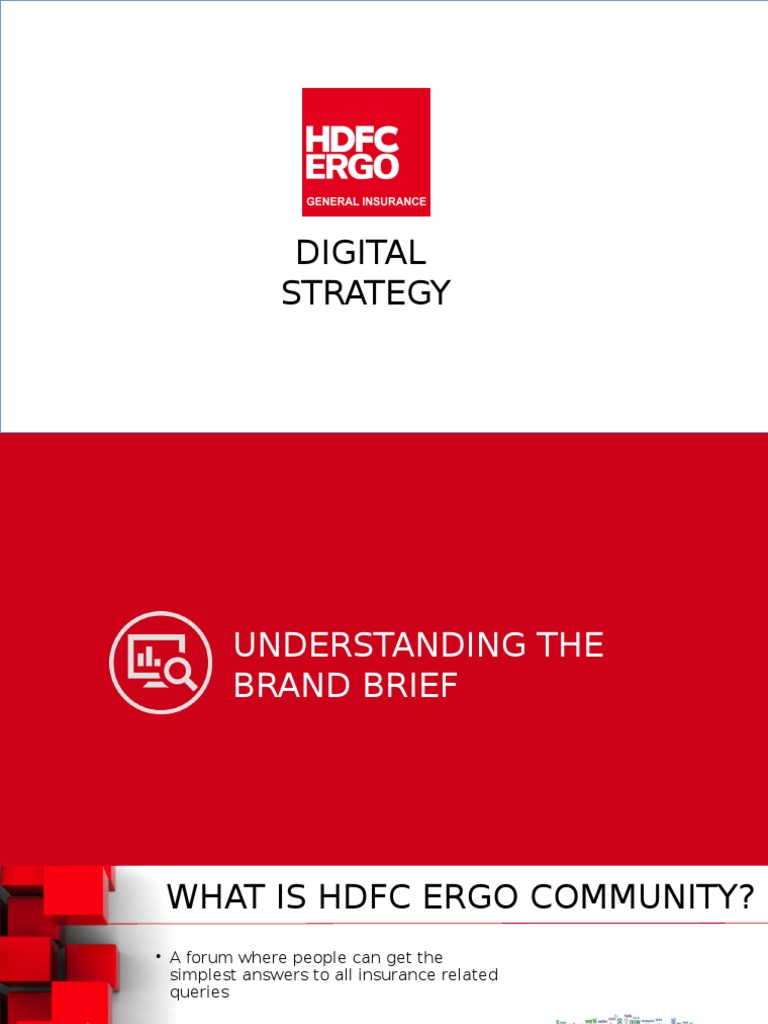 HDFC Ergo Community Digital Strategy Guide | PDF | Social Media ...