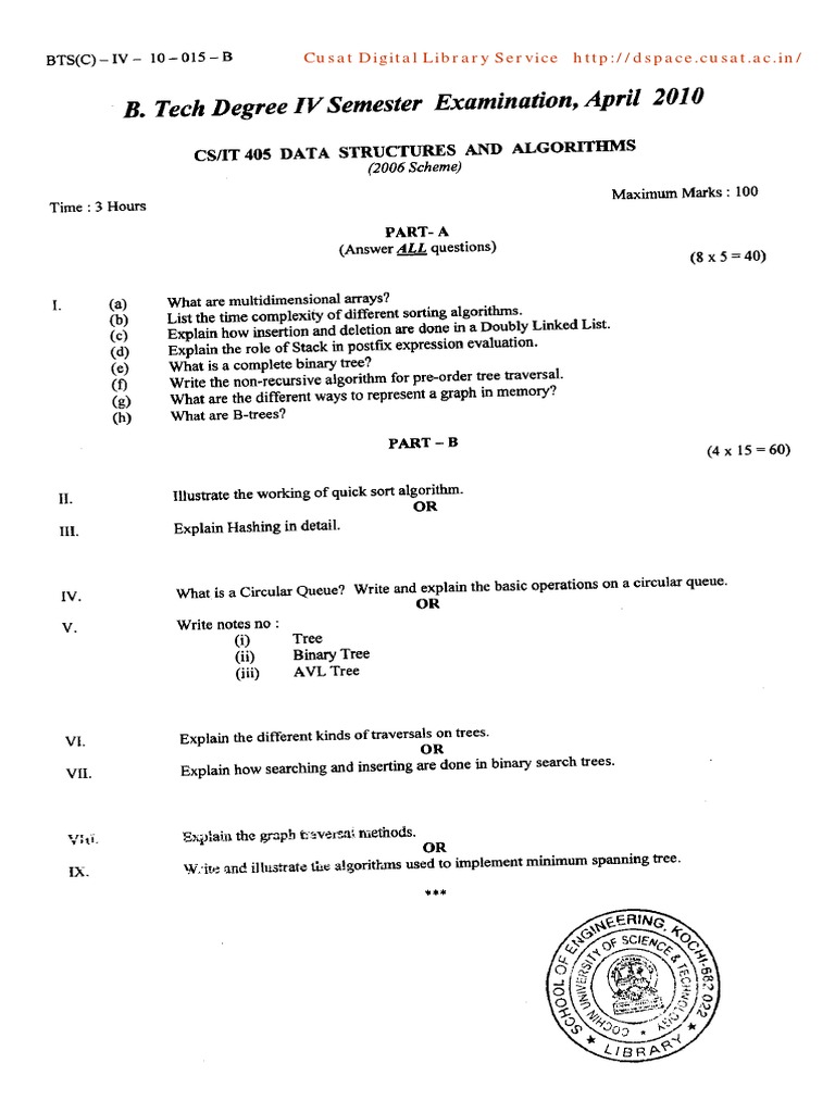Dsa 5 | PDF | Algorithms And Data Structures | Areas Of Computer Science