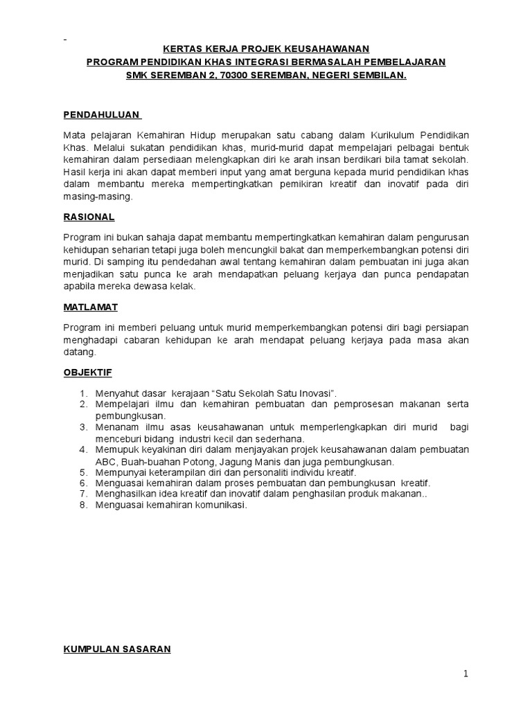 Kertas Kerja ABC 2015 | PDF