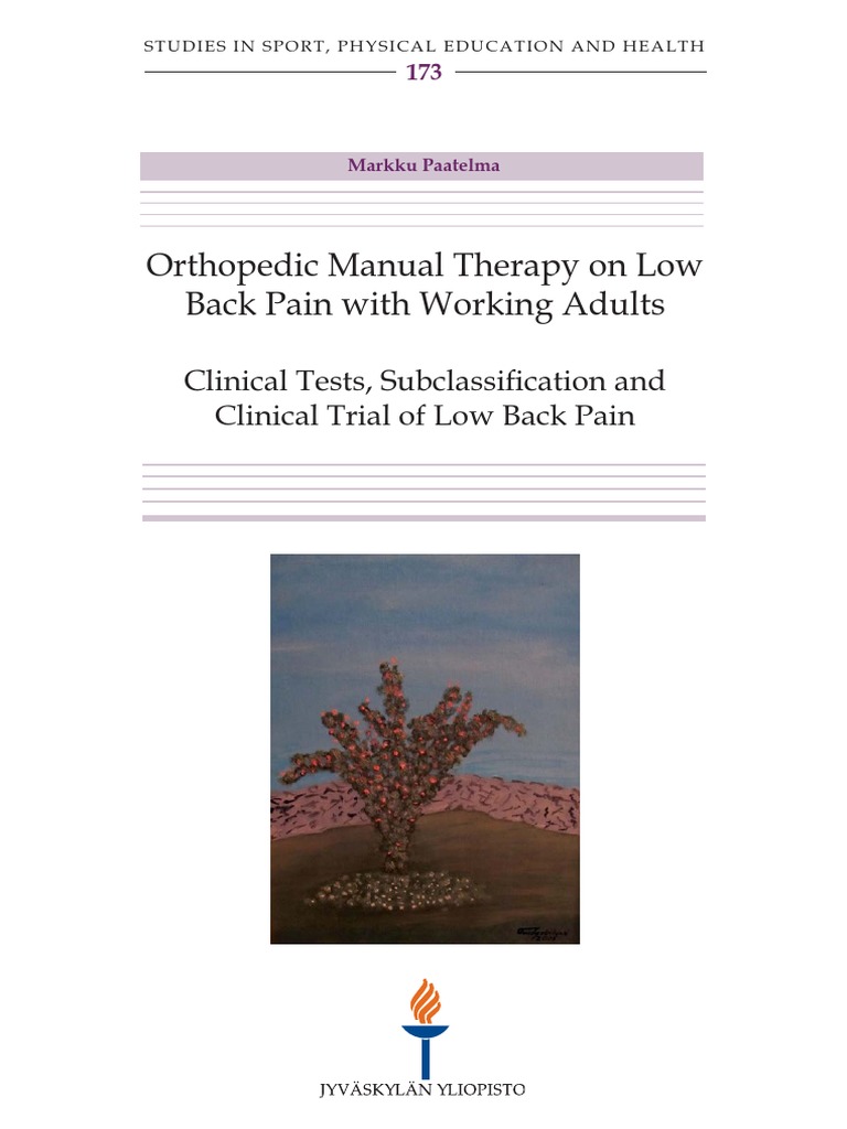 OMT Low Back Pain PDF | PDF | Physical Therapy | Low Back Pain