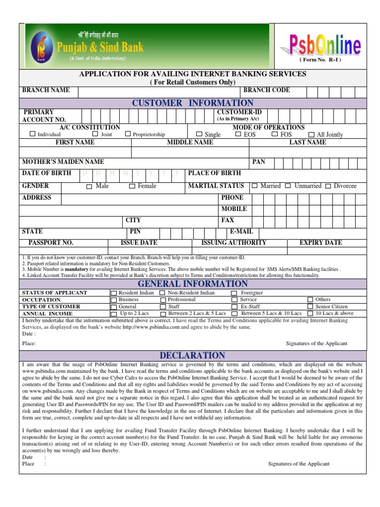 PSB Online | PDF | Online Banking | Banks & Banking
