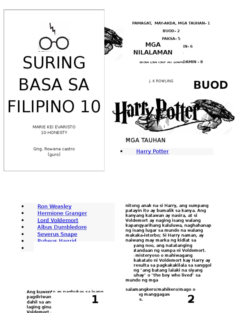 Suring Basa Sa Filipino 10 | PDF