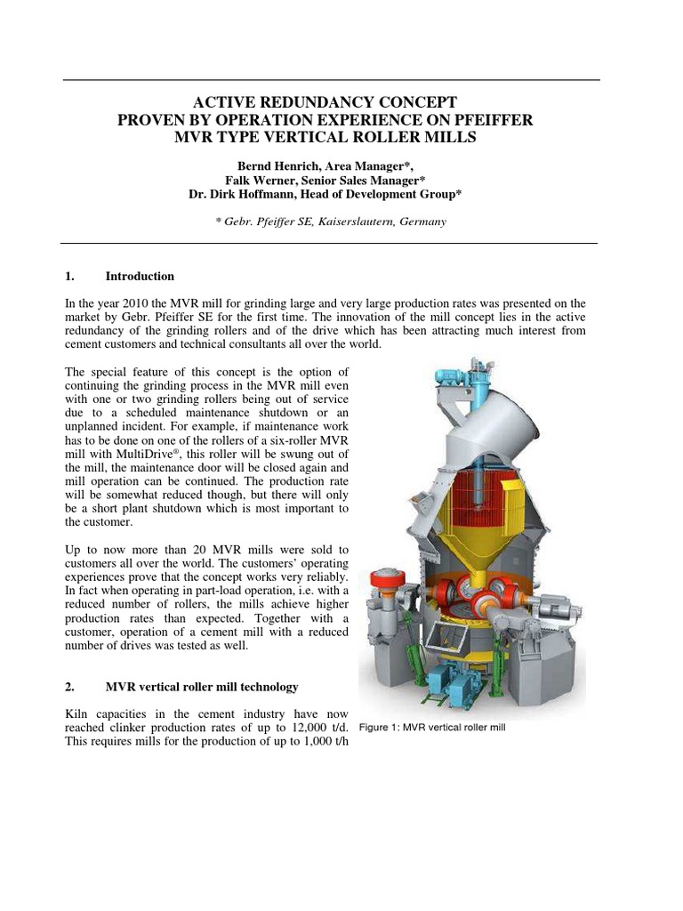 Active Redundancy Concept | PDF | Mill (Grinding) | Gear