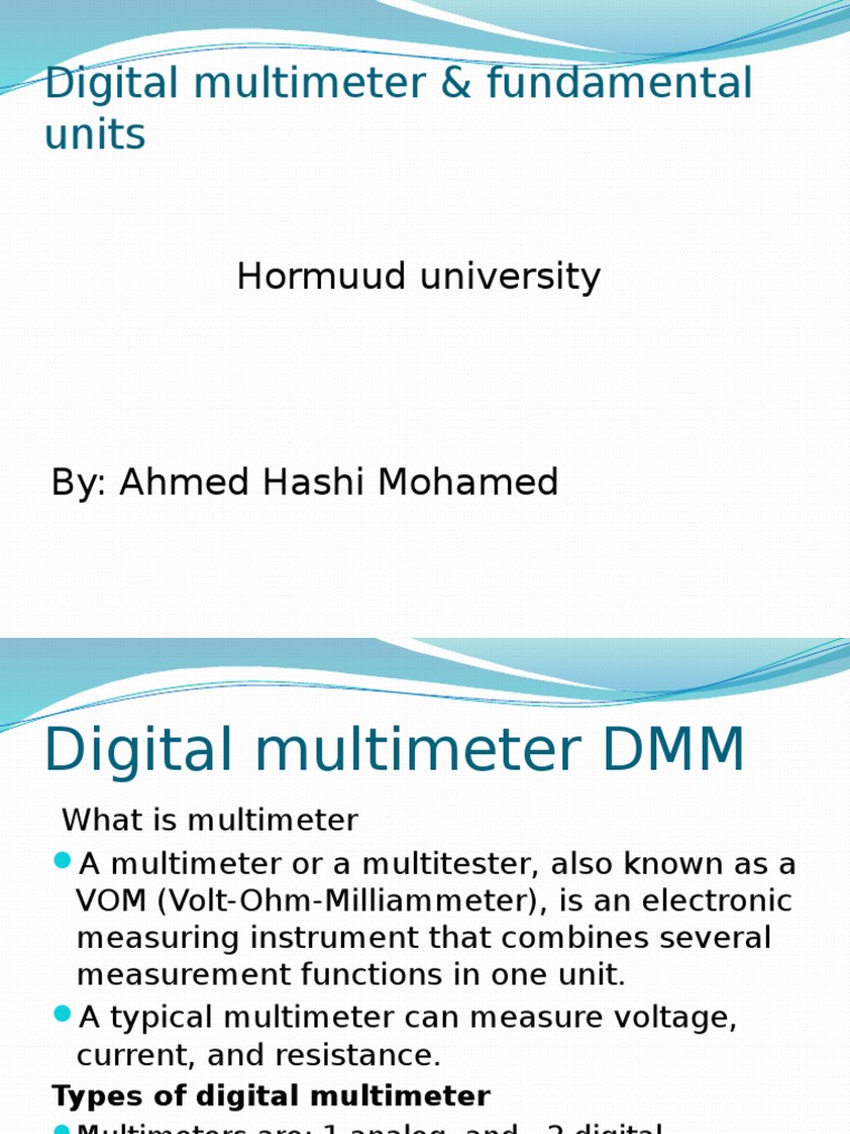 Digital Multimeter Guide | PDF | Teaching Methods & Materials | Science ...