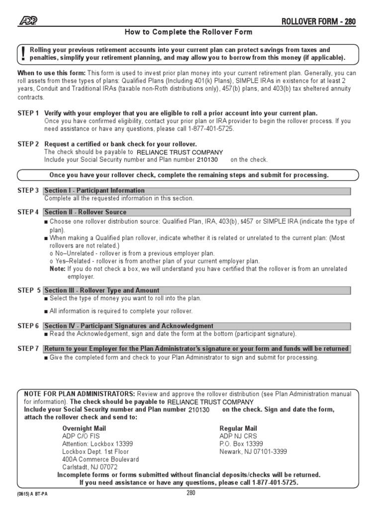 Ro Form | PDF | Individual Retirement Account | 401(K)