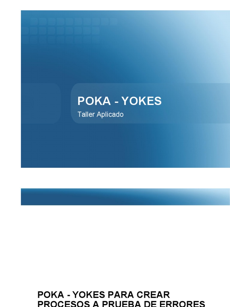 Poka Yoke | PDF | Sensor | Science