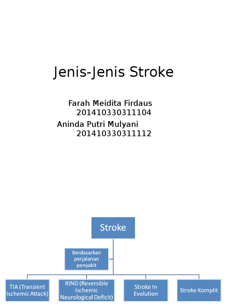 Jenis-Jenis Stroke: TIA dan RIND | PDF | Sains & Matematika