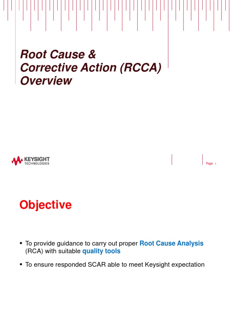 Root Cause & Corrective Action (RCCA) | PDF