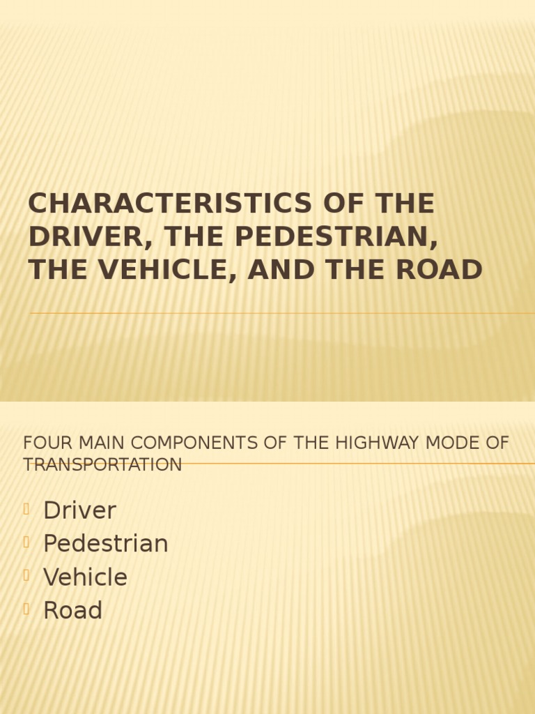Characteristics of Driver Etc | PDF