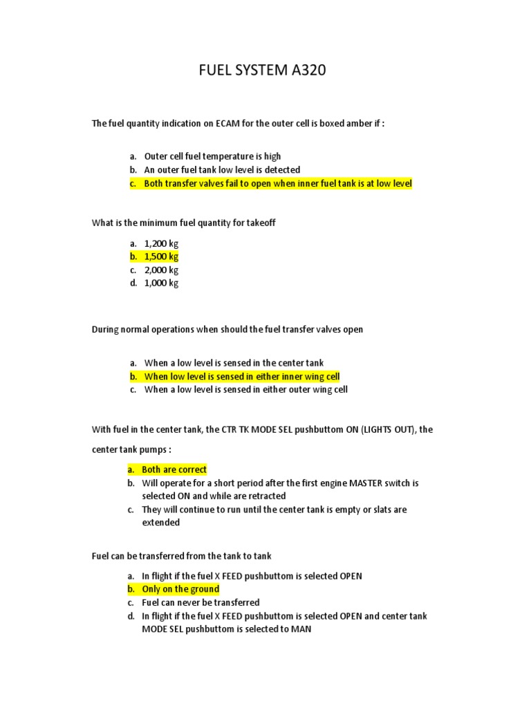 A320 Fuel System Operations Guide | PDF | Pump | Vehicles