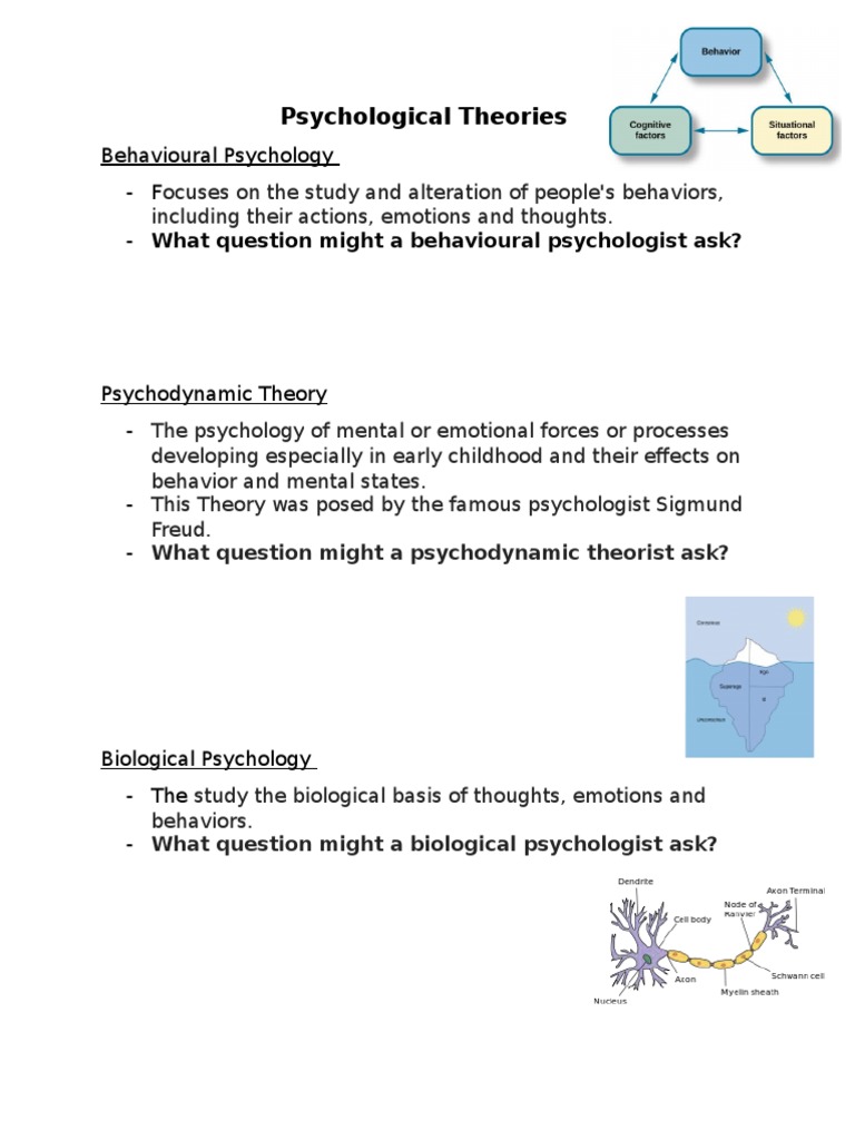 Overview of Key Psychological Theories | PDF