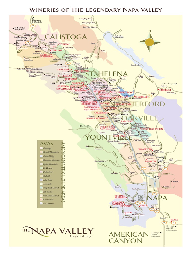 Wineries of The Napa Valley | PDF | Napa County, California | Grape