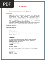 Elementos o Estructura de Un Oficio | PDF