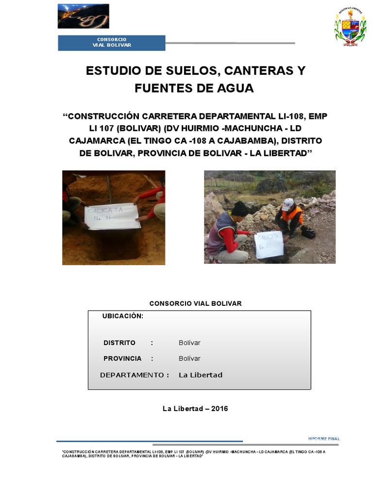 Estudio de Suelos | PDF | Suelo | Mecánica de suelos