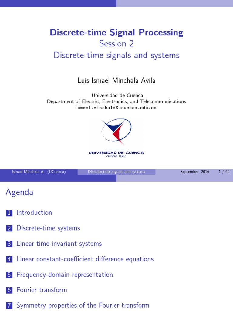 Cap 2 DSP2 | PDF | Analysis | Digital Signal Processing