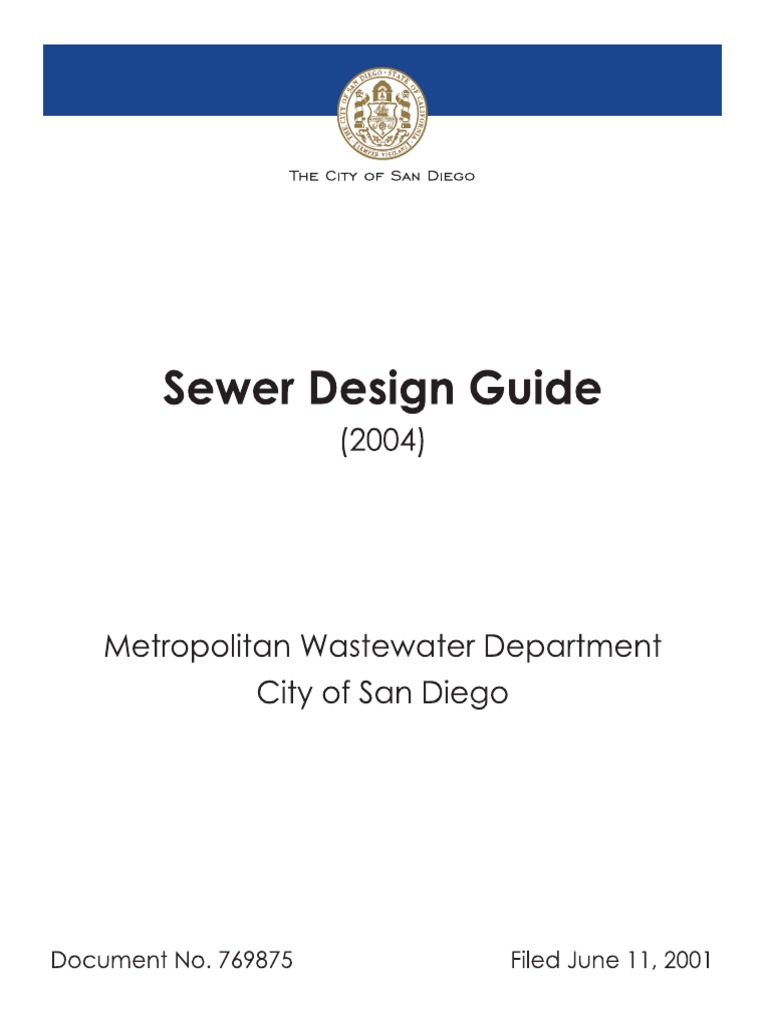 Sewer Design Guide Table of Contents | PDF | Sanitary Sewer | Pump