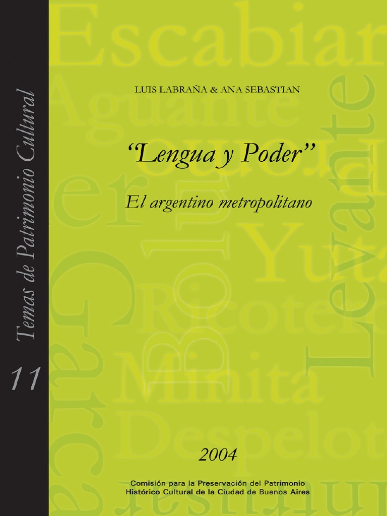Lenguaje y Poder PDF | PDF | Nación | Buenos Aires