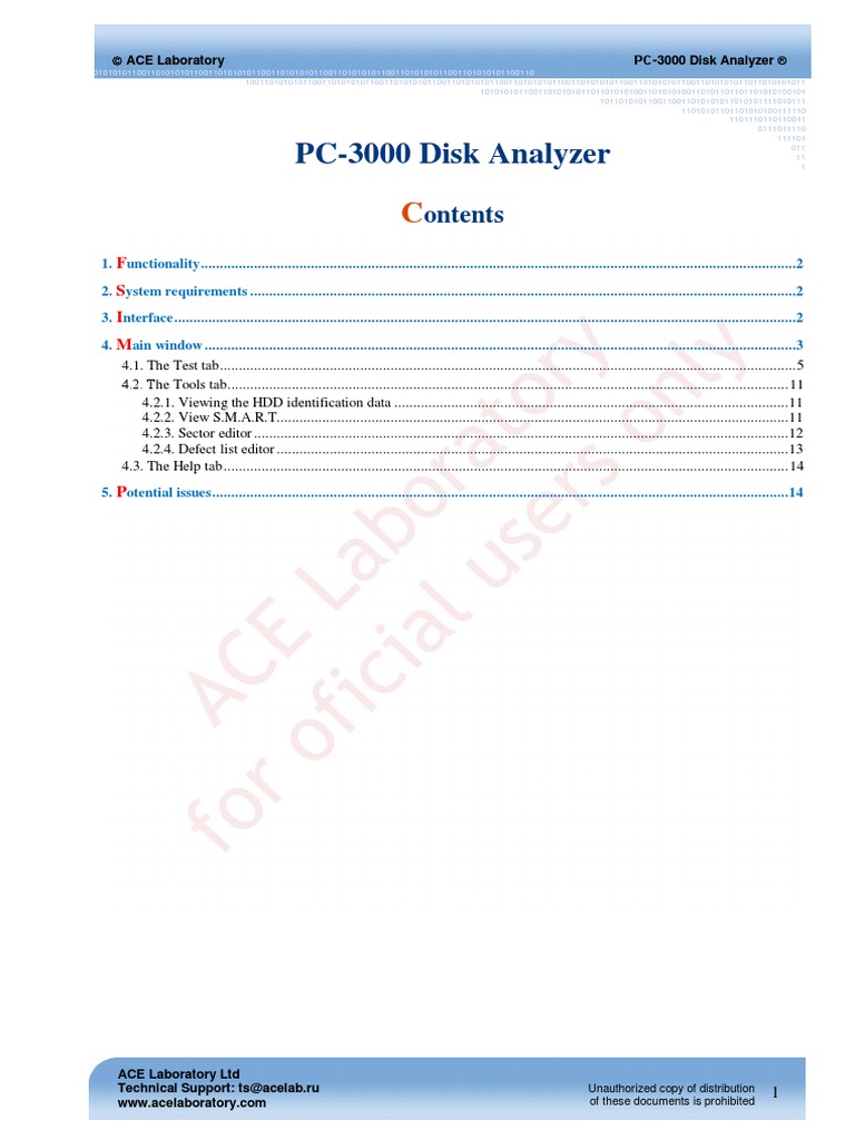 PC3000 Disc Analyzer - ENG | PDF | Hard Disk Drive | Disk Storage