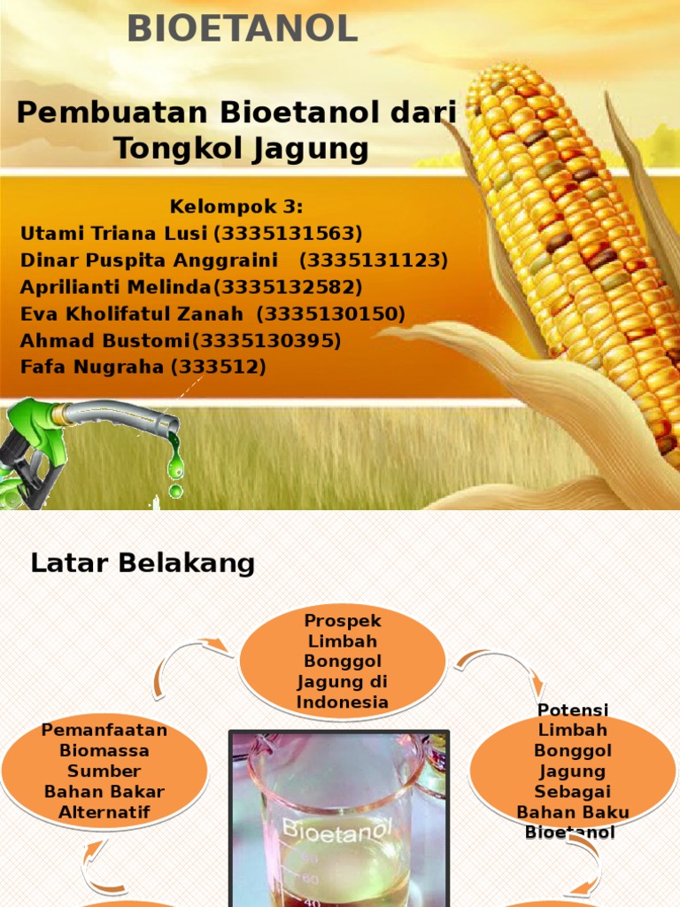 Bioetanol Dari Tongkol Jagung Fix | PDF