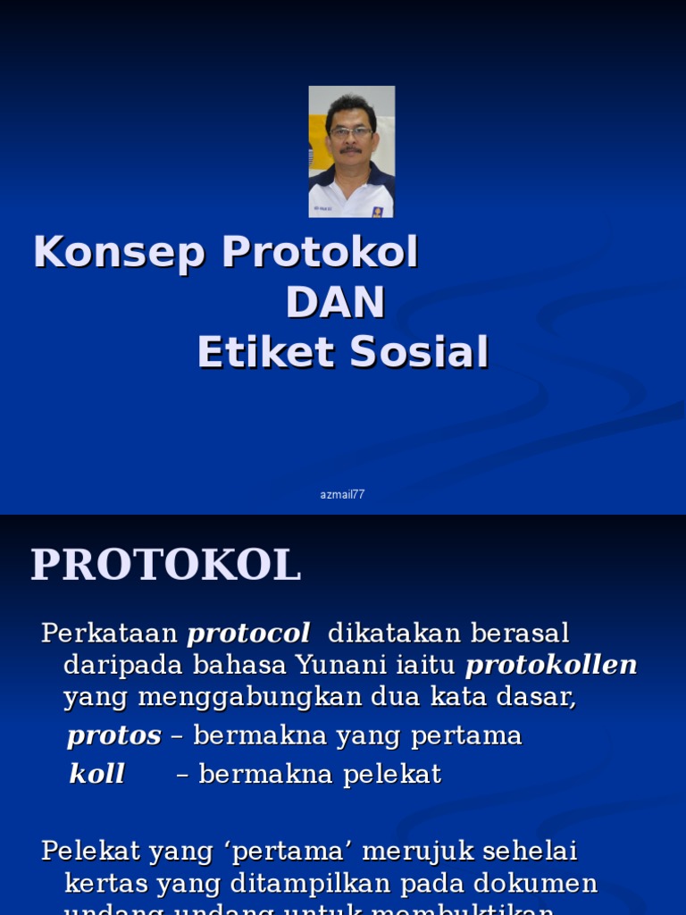 Konsep Protokol Dan Etiket Sosial | PDF