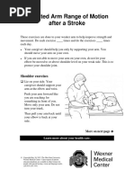 Self-Range of Motion Exercises For The Arm and Hand: Stop If You Feel ...