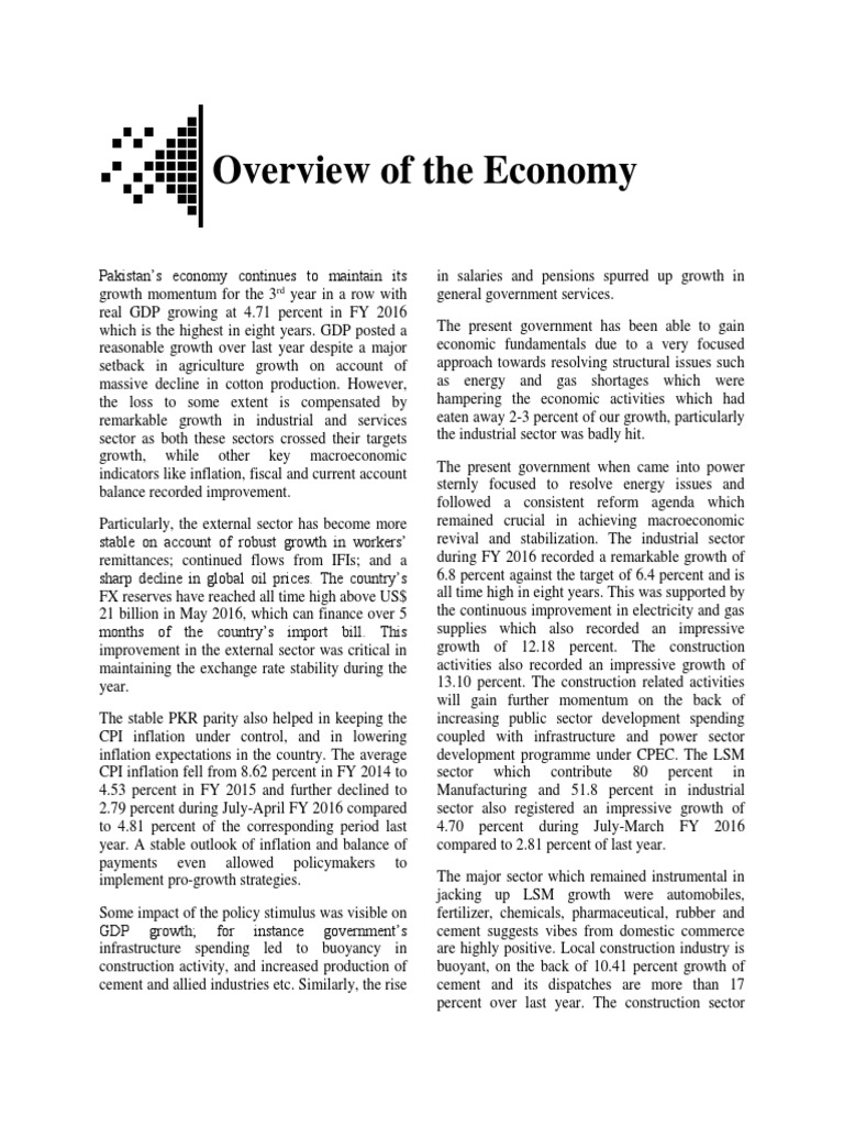 Overview of The Economy | PDF | Economic Growth | Inflation