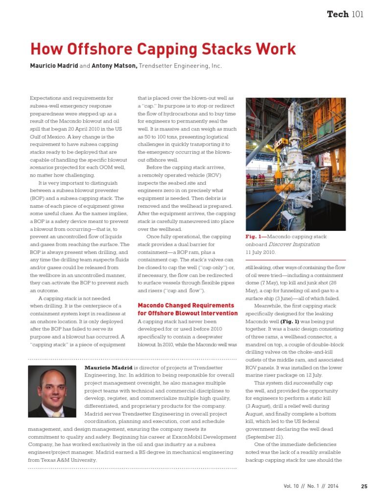 How Offshore Capping Stacks Work | PDF | Blowout (Well Drilling ...