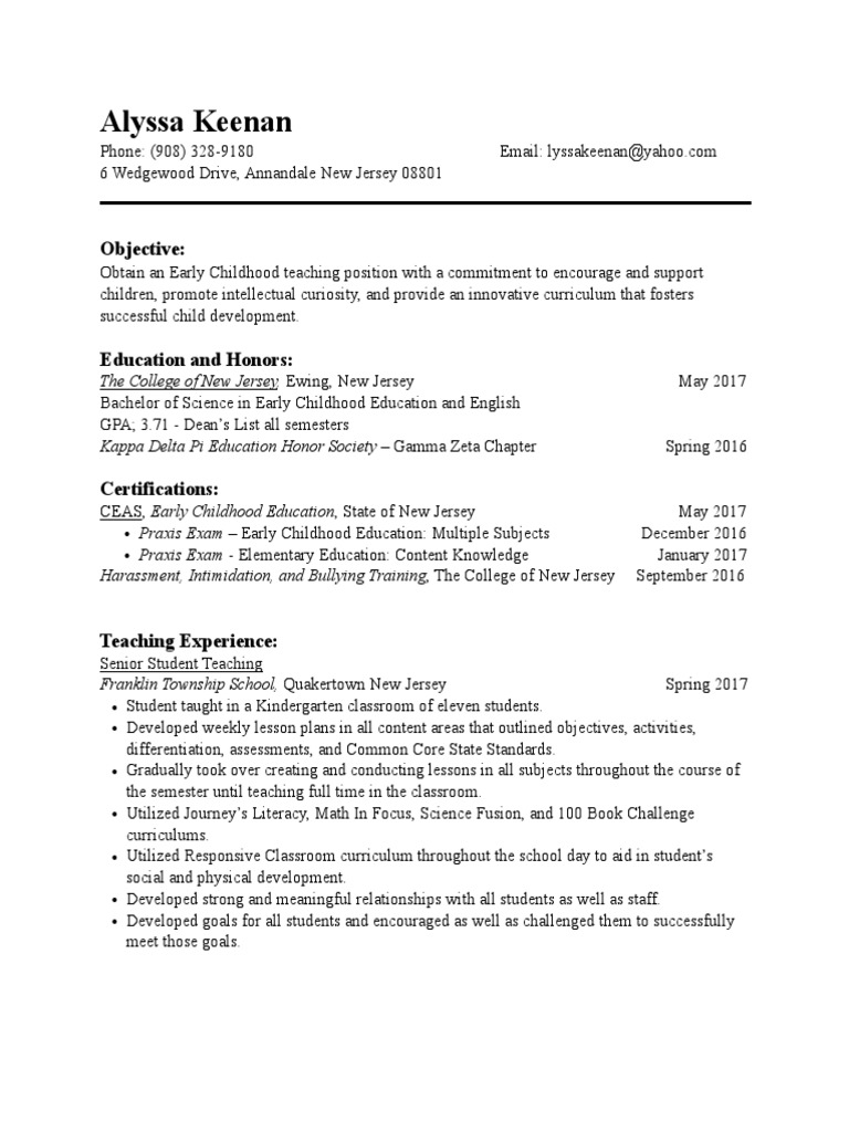 Keenan Resume | PDF
