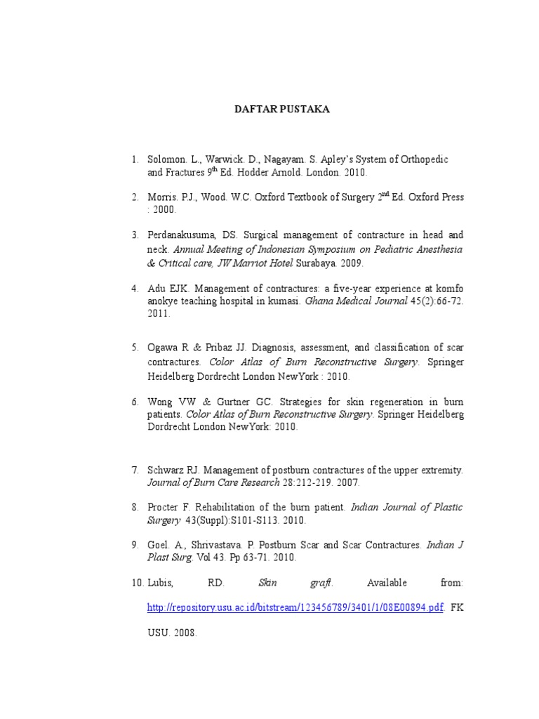 Comprehensive Bibliography on Contractures | PDF | Science & Mathematics