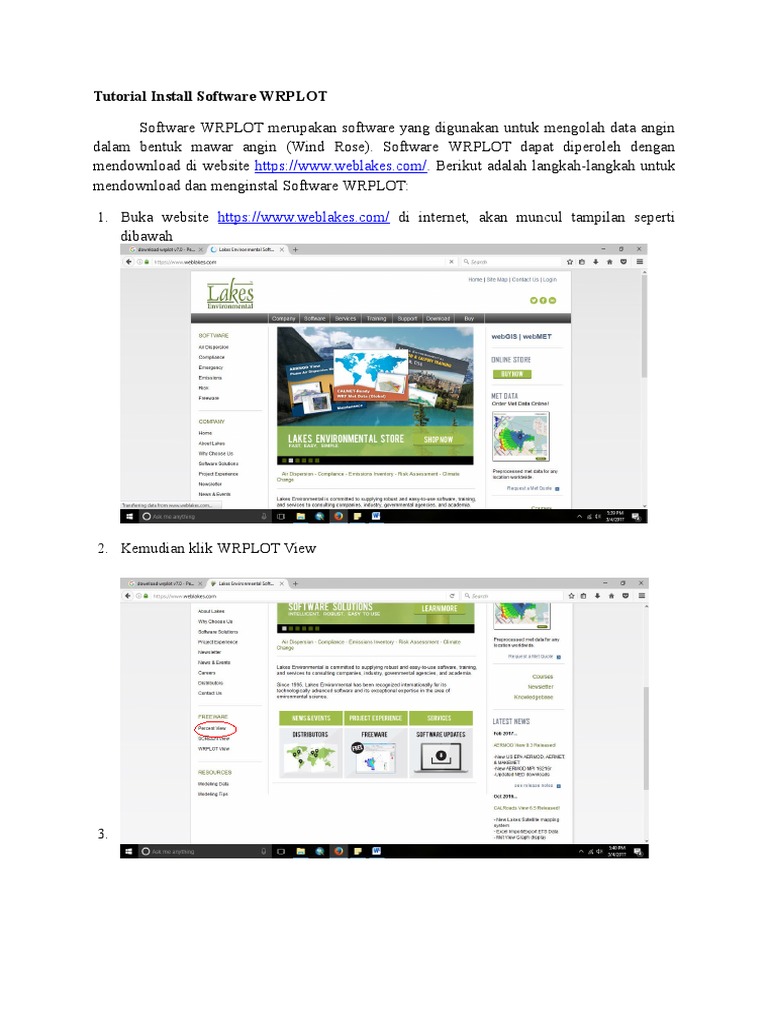 #1 Ayu-Rila - Tutorial Instal WRPLOT | PDF