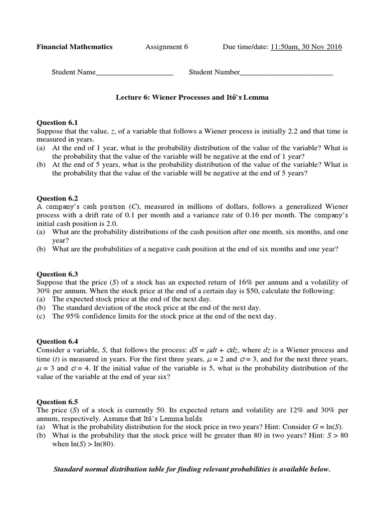 Assignment6 5Qs | PDF